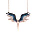 Stone Embroidered Angel Silver Necklace - Etsy