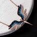 Stone Embroidered Angel Silver Necklace - Etsy