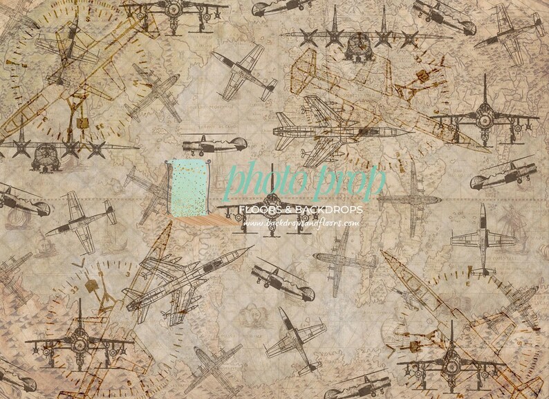 Time Flies Airplane Photography Backdrop Flying Sky - Etsy