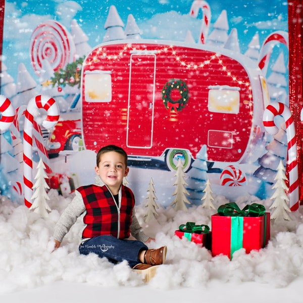 Christmas Vacation Rv Photo for Background - Etsy