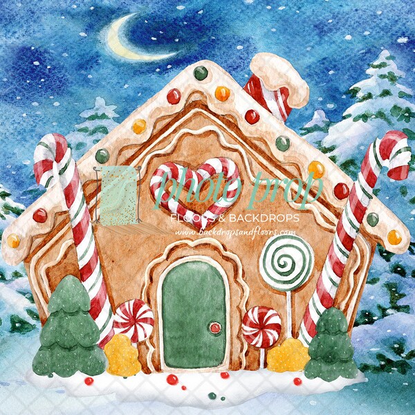 Gingerbread Backdrop - Etsy