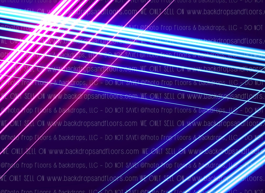 80s and 90s Laser Beam Photography Backdrop - Photo Booth, Party, Event ...