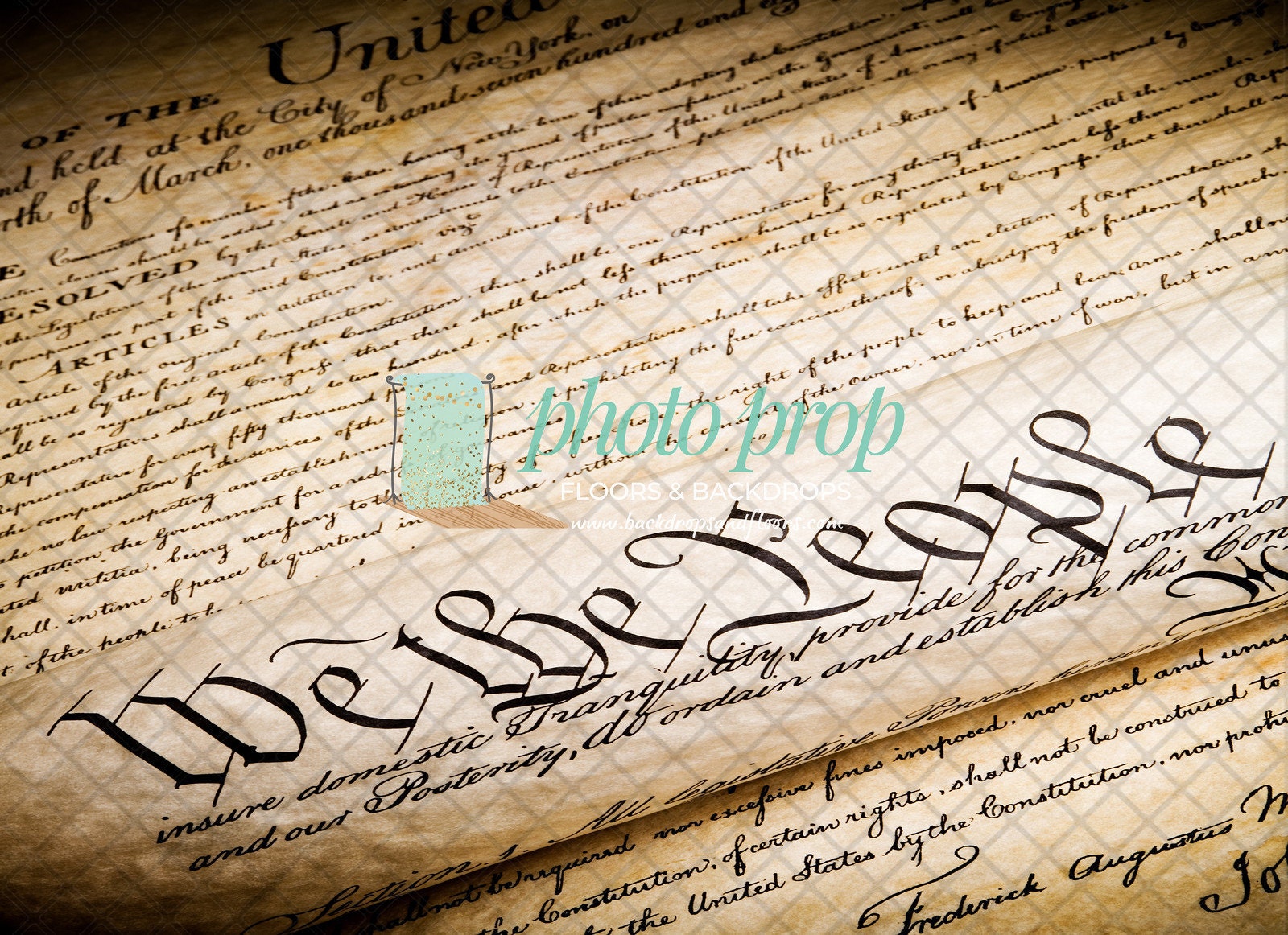 The Constitution Photography Backdrop - USA, We the People, American ...