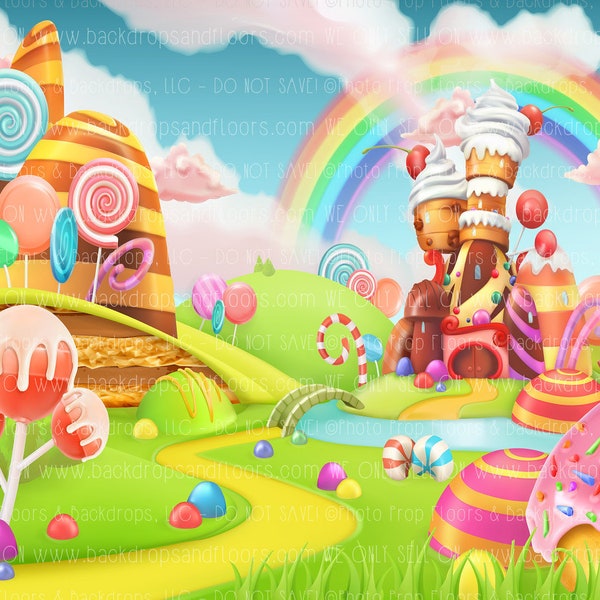 Candyland Backdrop - Etsy