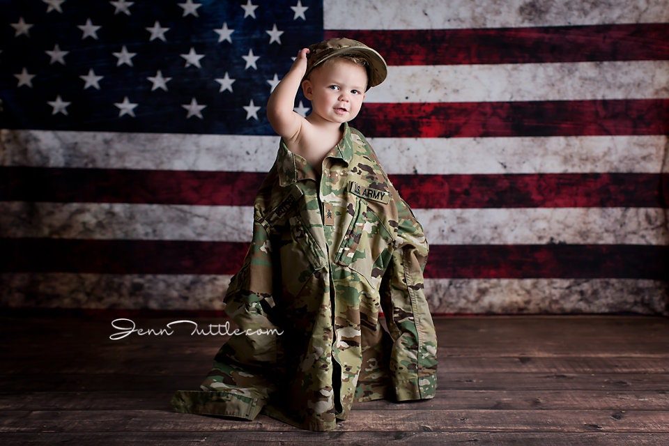American Flag Photography Backdrop, Patriotic USA Background for ...
