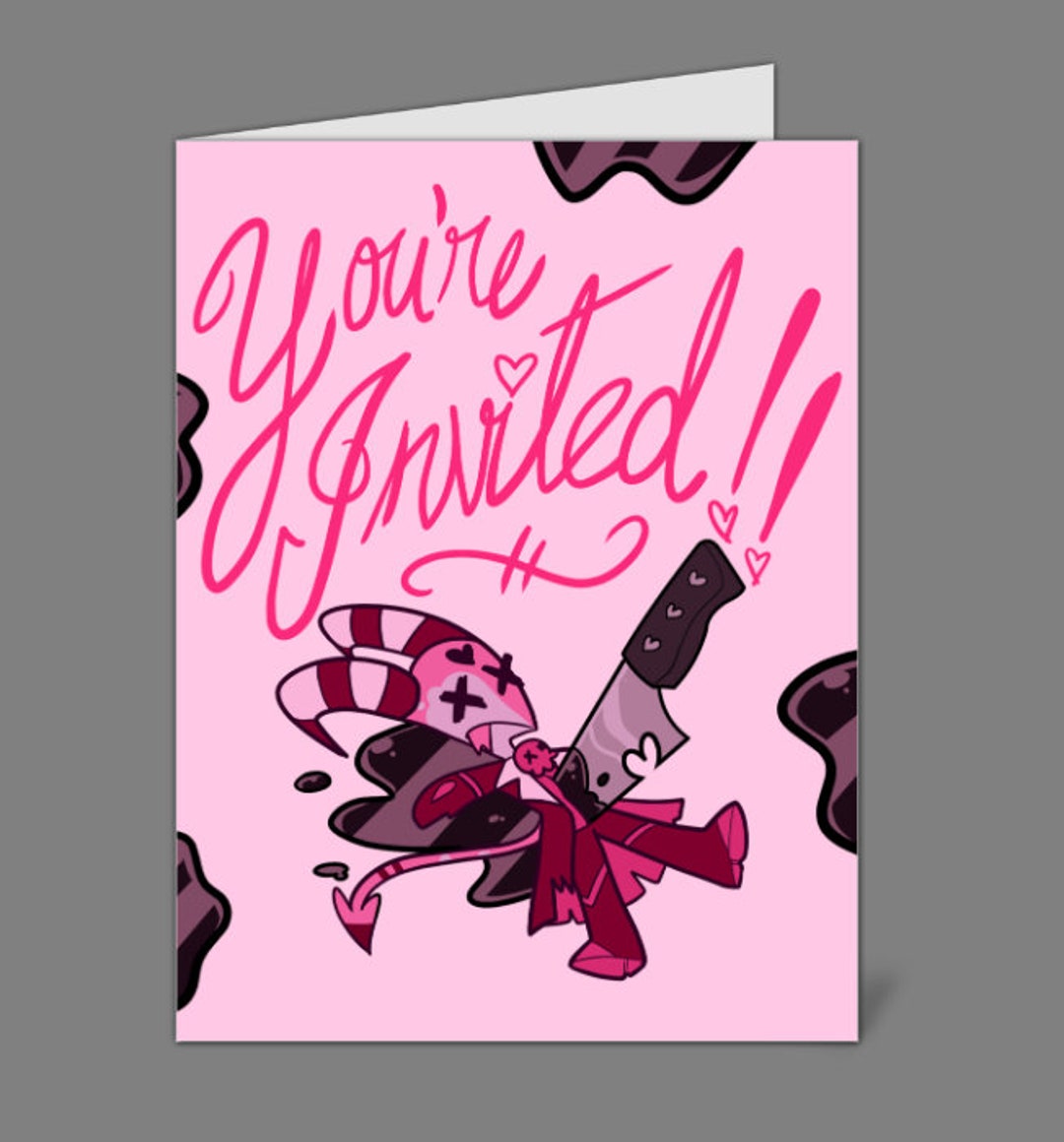 Apology Tour Verosika Mayday Fuck Blitzo Invitation Card and Temporary ...