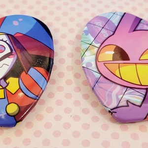 TADC Heart Shaped Button Pins - Etsy