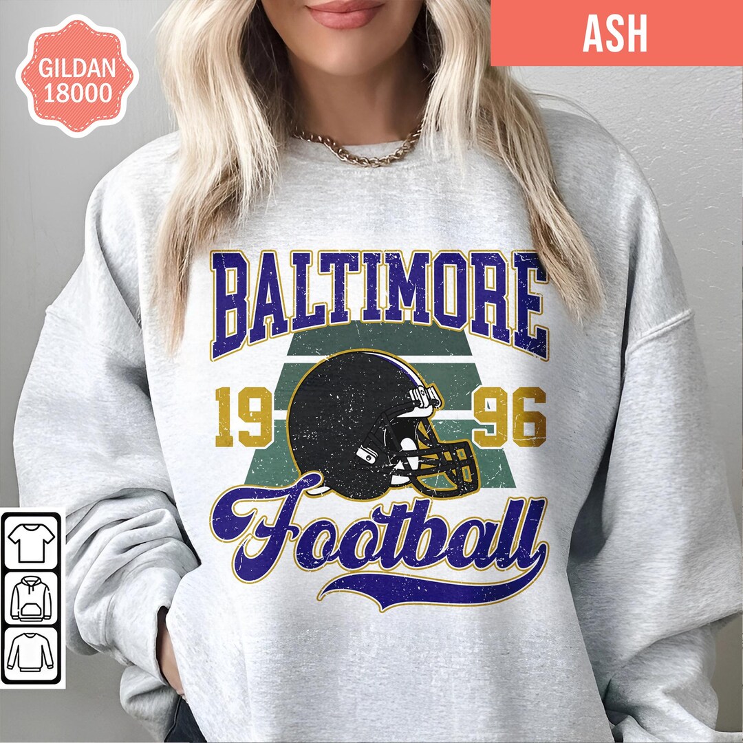 90s Baltimore Football Vintage Style Sweatshirt, Retro Baltimore Shirt ...