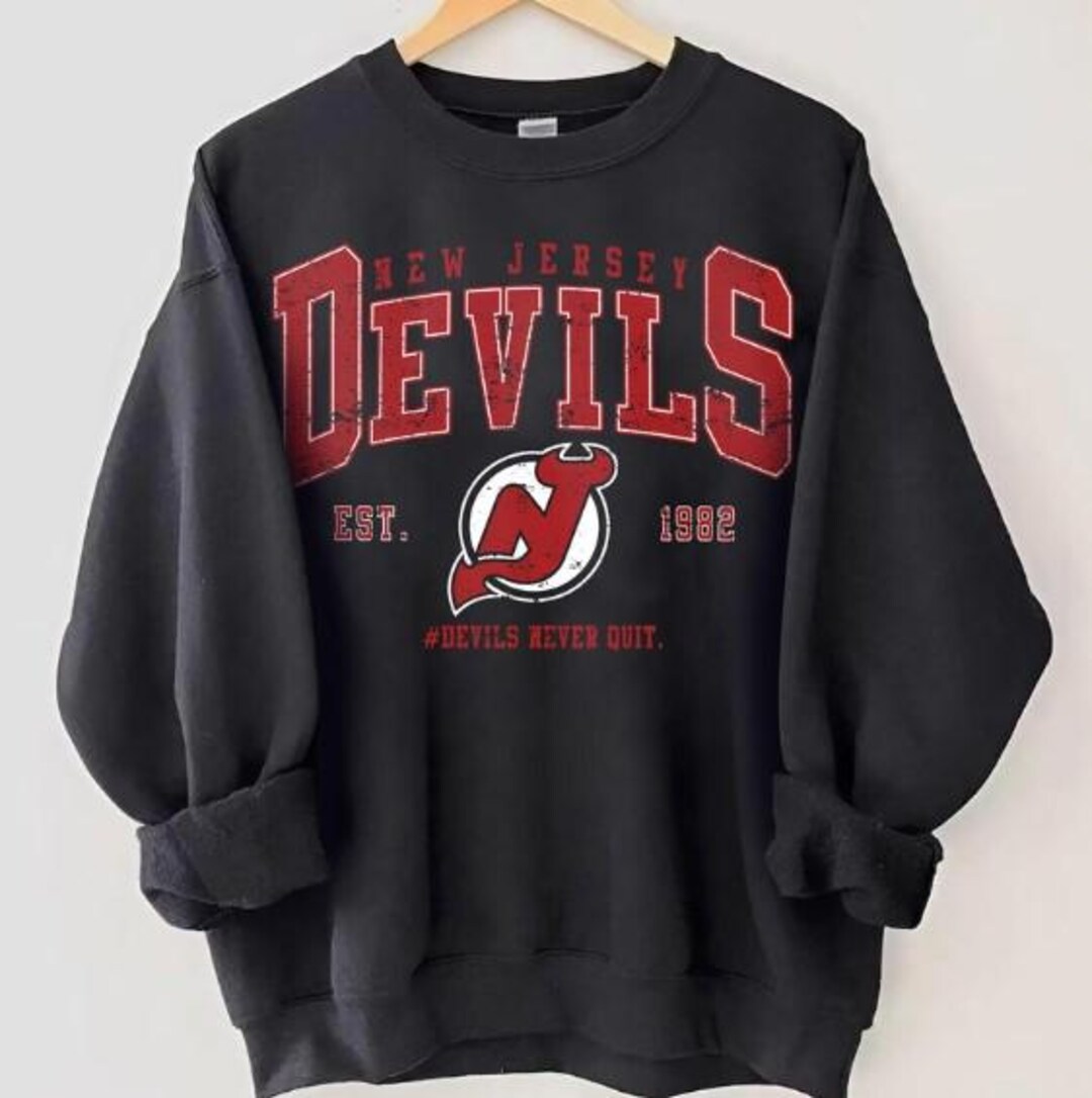 Vintage New Jersey Devil Sweatshirt \ T-shirt, New Jersey Devil Sweater ...