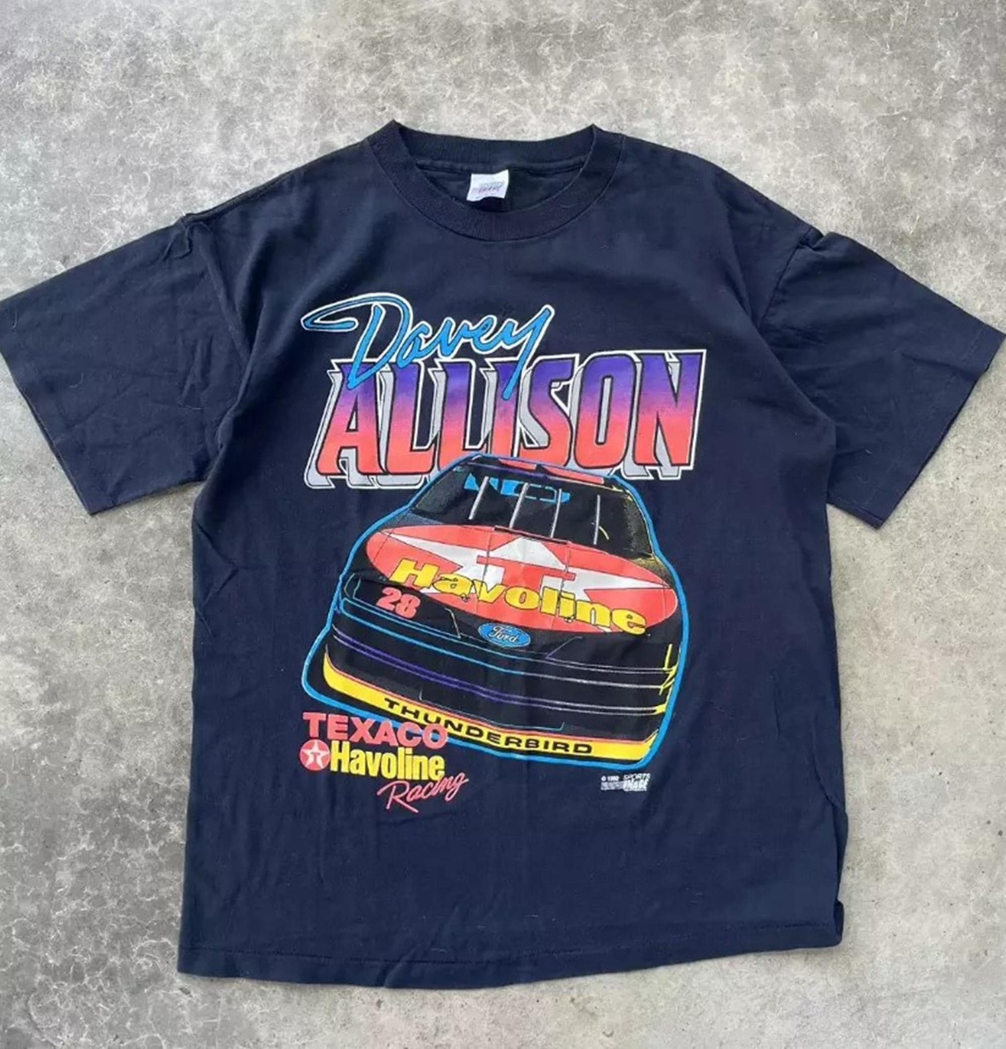 Vintage 90s Davey Allison NASCAR Racing T-shirt, Davey Allison Shirt ...