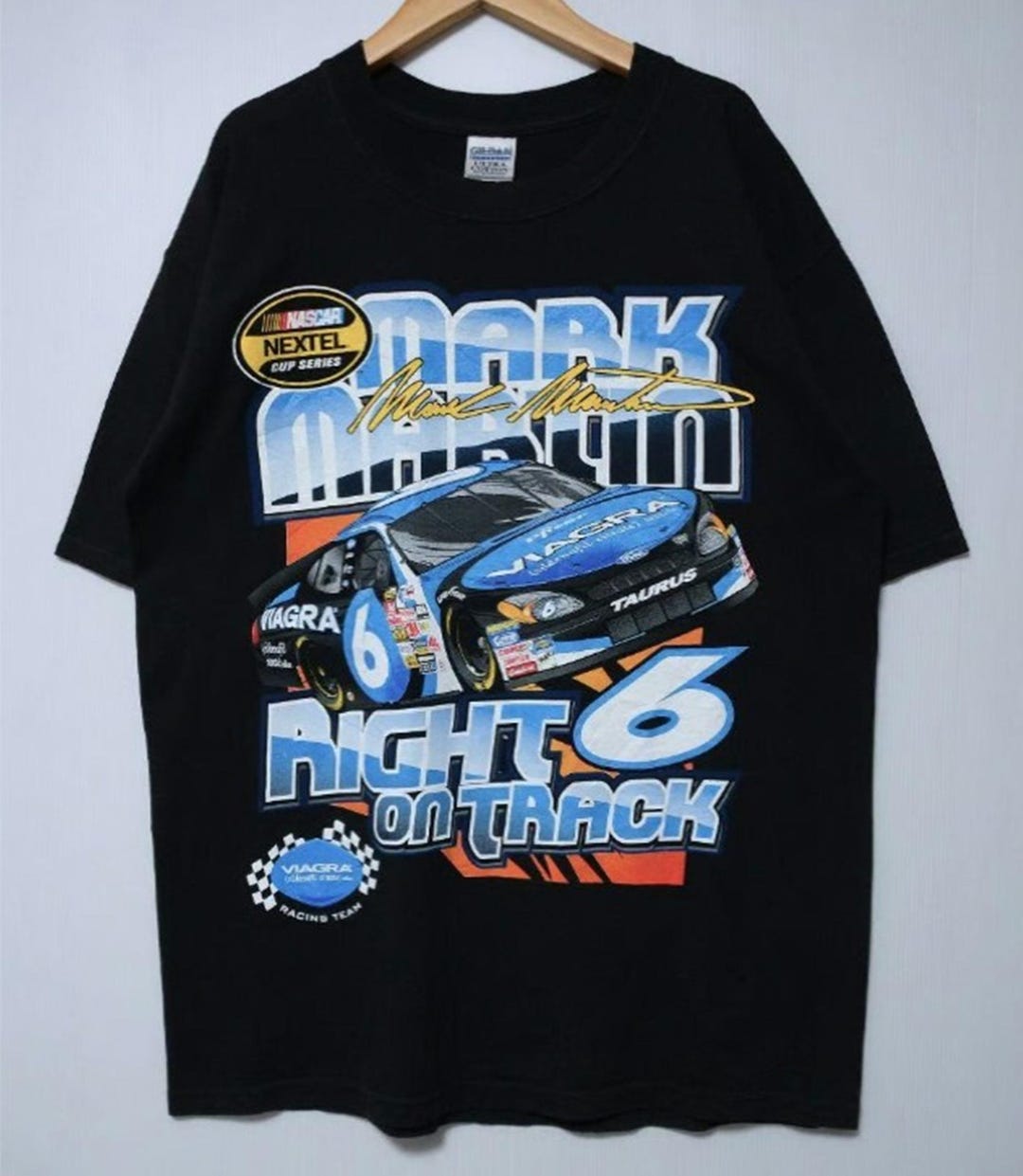 Vintage 90s Mark Martin NASCAR Racing T-shirt, Mark Martin Shirt, 90s ...