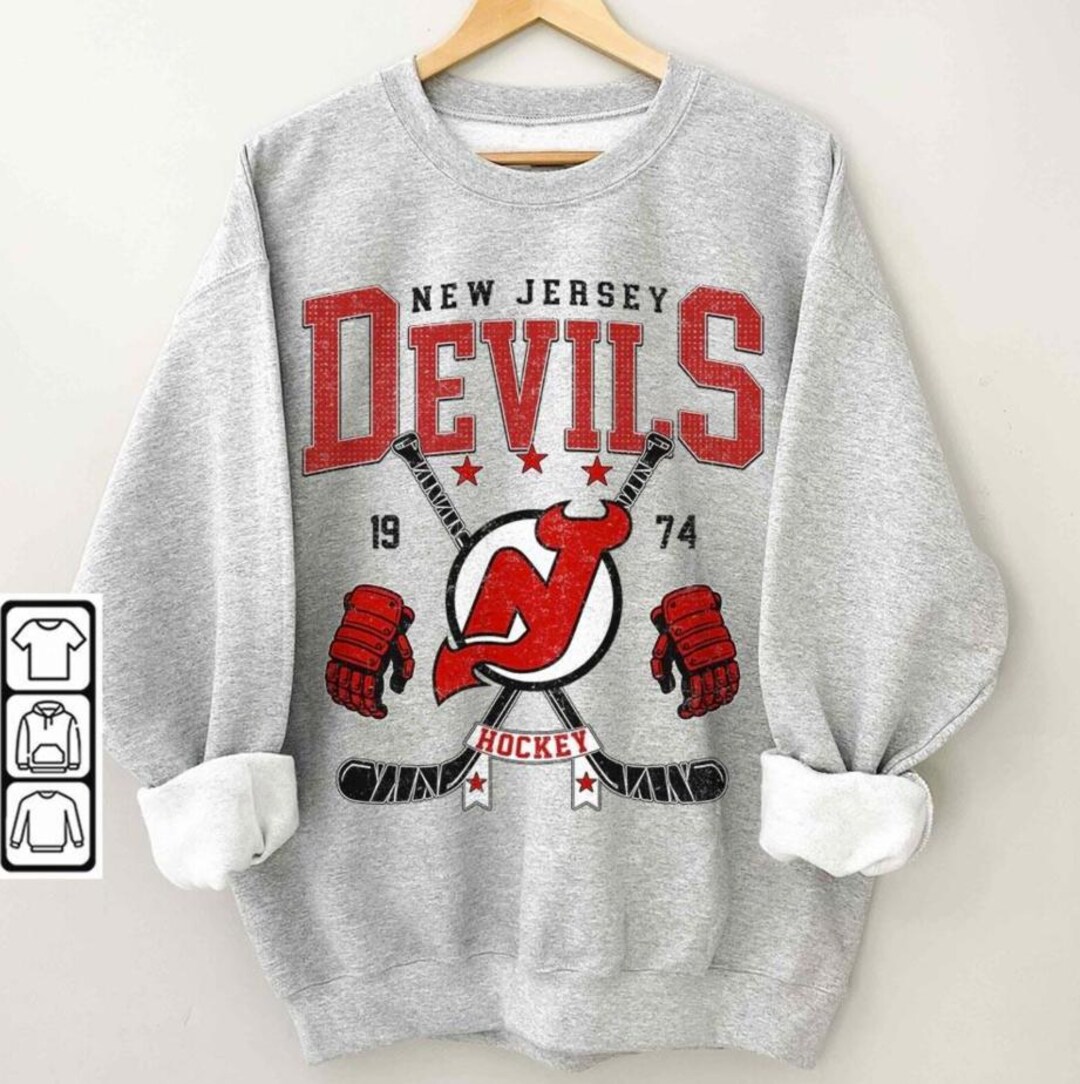 Vintage New Jersey Devil Sweatshirt \ T-shirt, New Jersey Devil Sweater ...