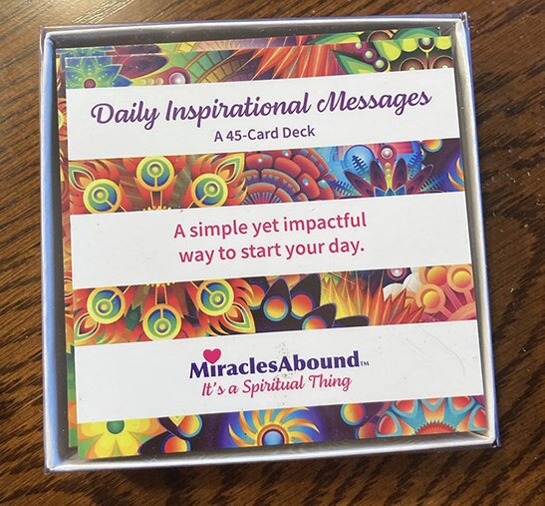 Daily Inspirational Card Deck and Guide Book - Etsy