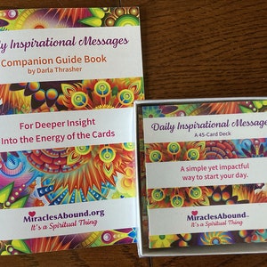 Daily Inspirational Card Deck and Guide Book - Etsy