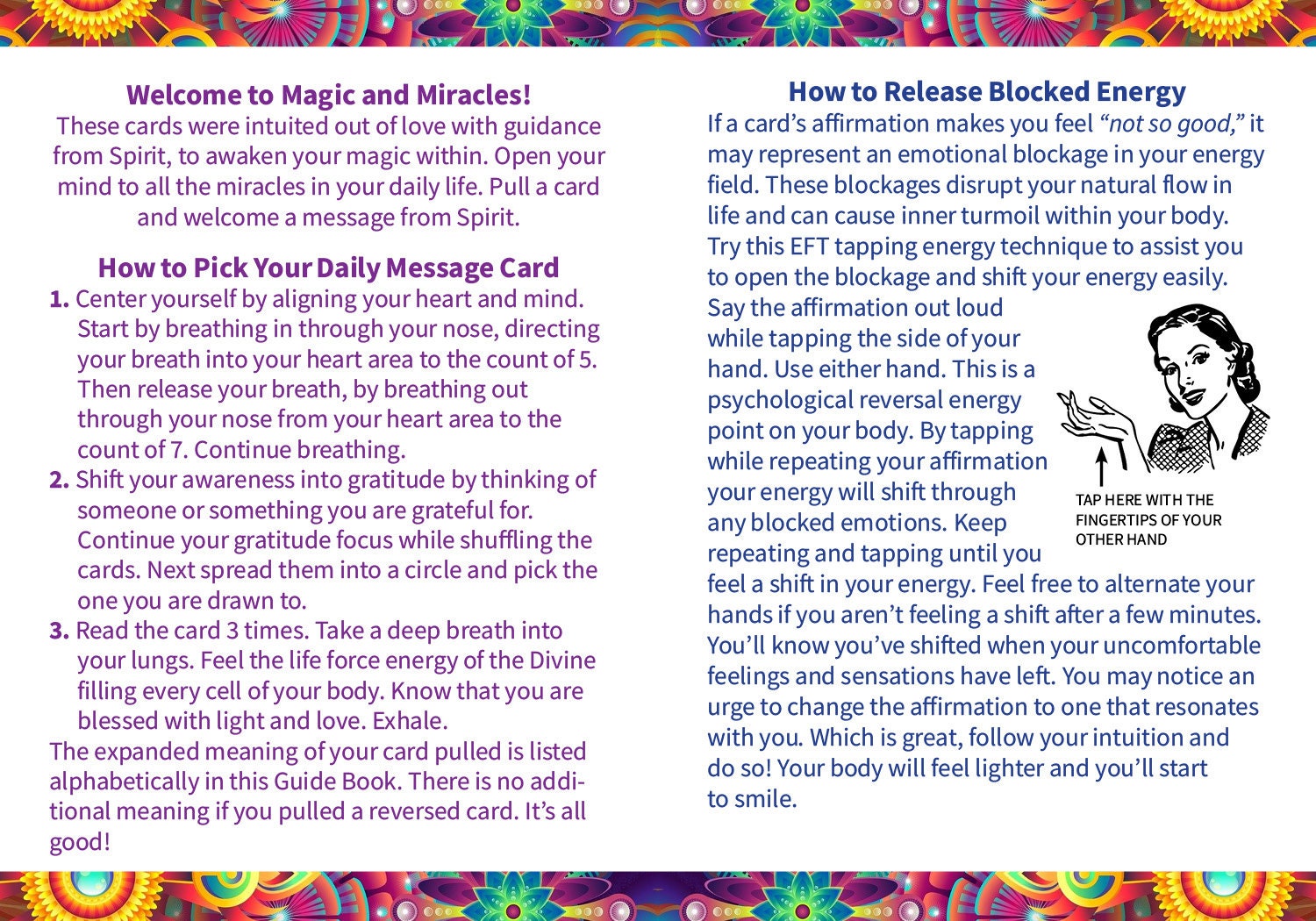 Daily Inspirational Card Deck and Guide Book - Etsy