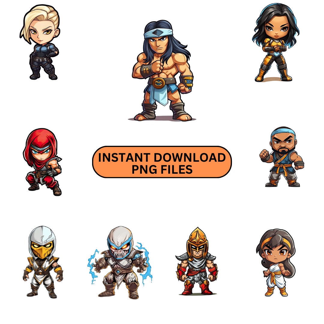 Mortal Kombat 9 Character Bundle 3, Mortal Kombat Clip Art, Video Game ...