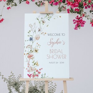 Wildflower Welcome Sign Poster,wildflowers Welcome Sign,wildflower ...