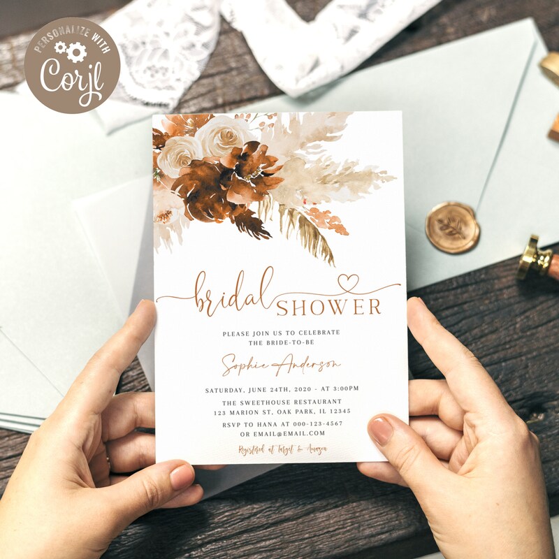 Bohemian Invite - Etsy