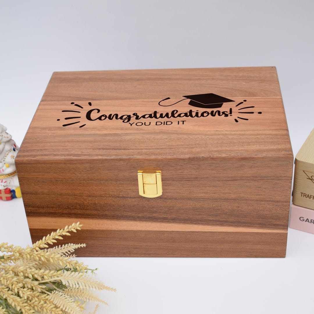 Custom 2025 Graduation Memory Box, Graduation Gift Ideas, Keepsake Time ...