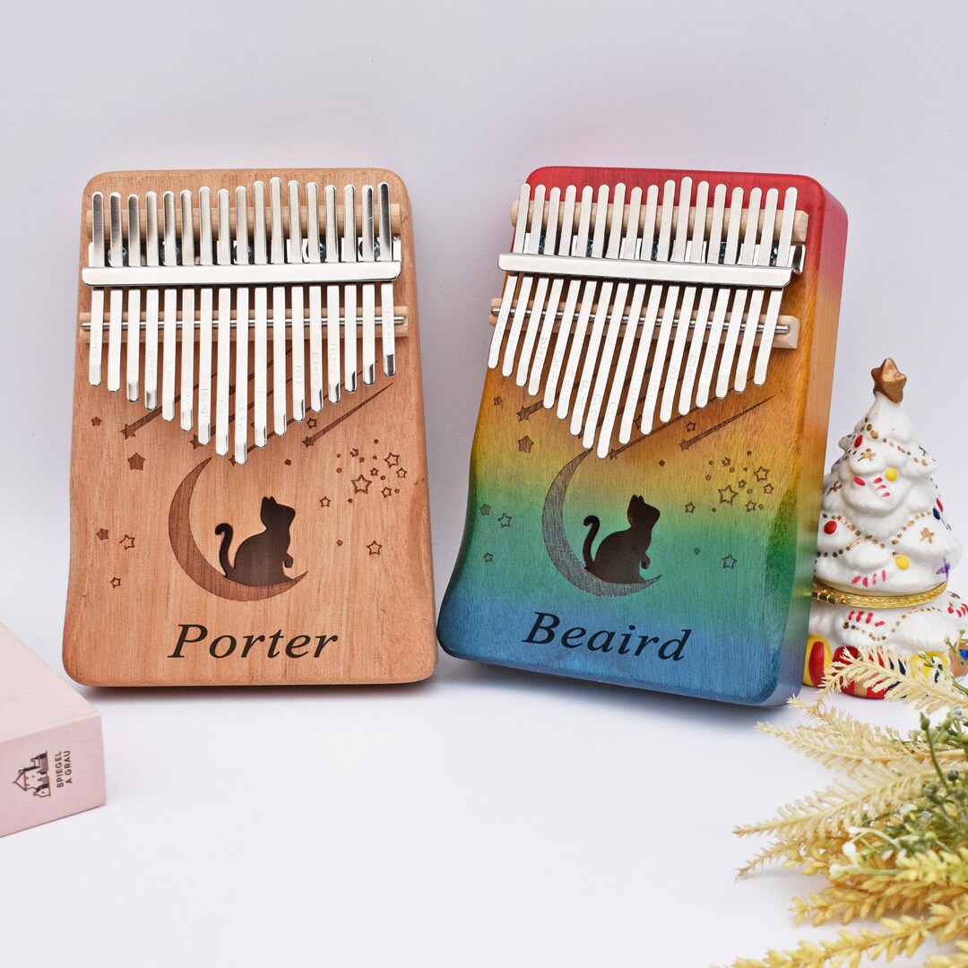 17 Key Kalimba - Personalized Kalimba Wiht Engraved Name, Thumb Piano ...