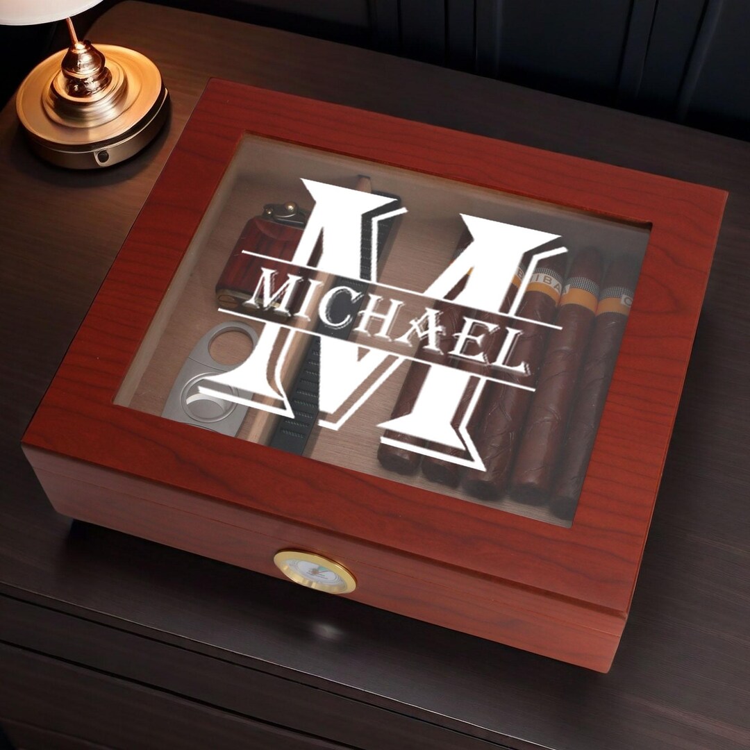 Personalized Cigar Humidor,custom Cigar Box Cigar Case,wedding ...