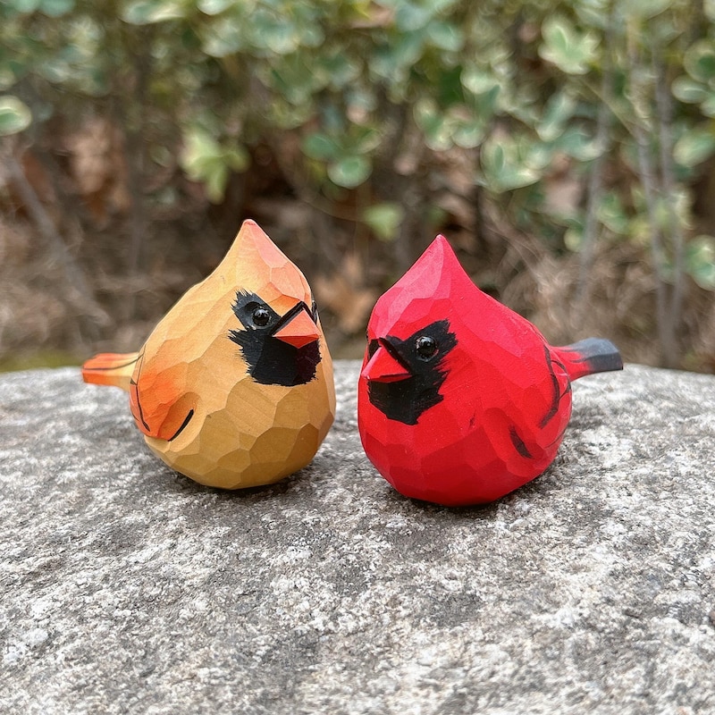 Cardinal Carving Statue - Etsy