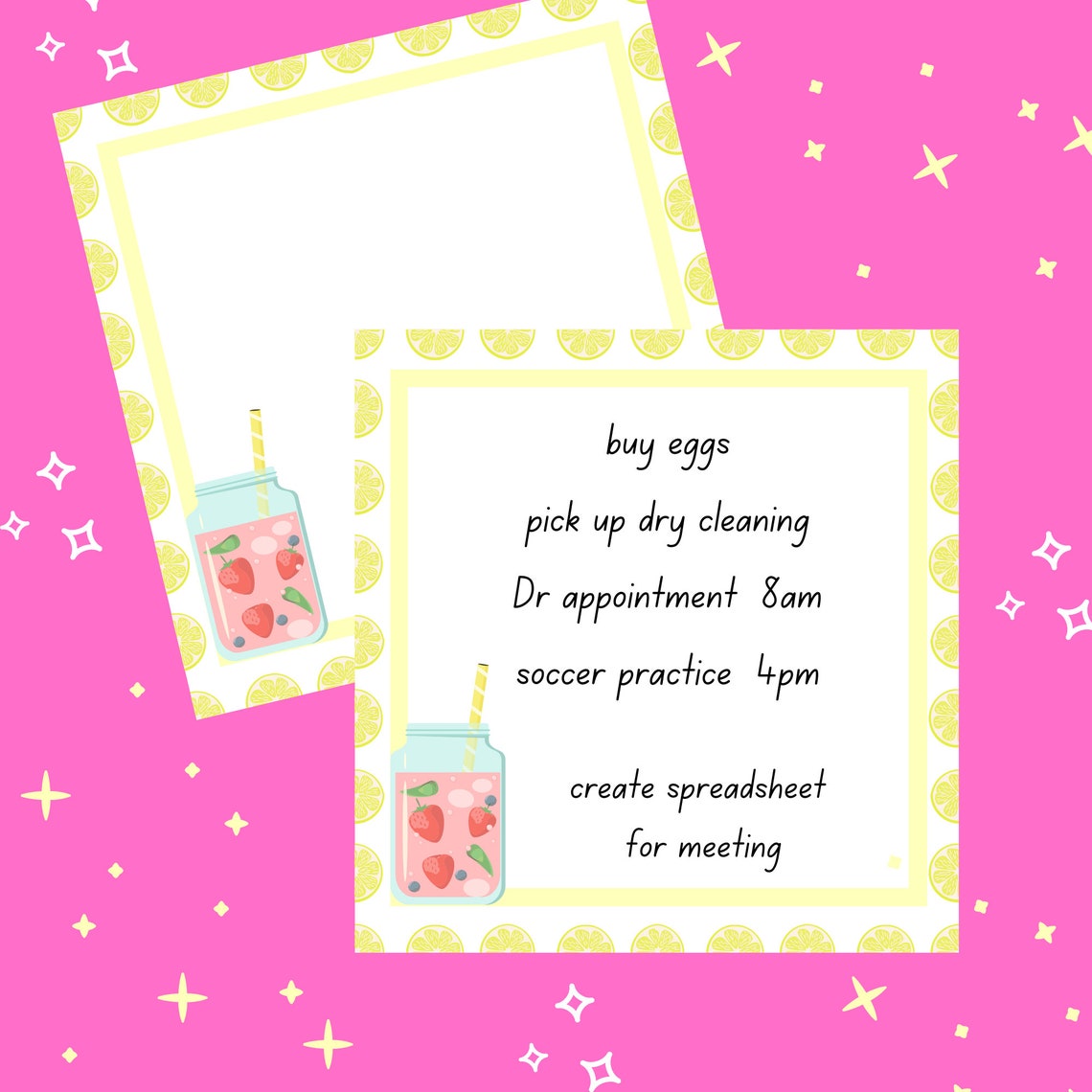 Strawberry Lemonade | Digital Download | Printable Notes | Printable ...