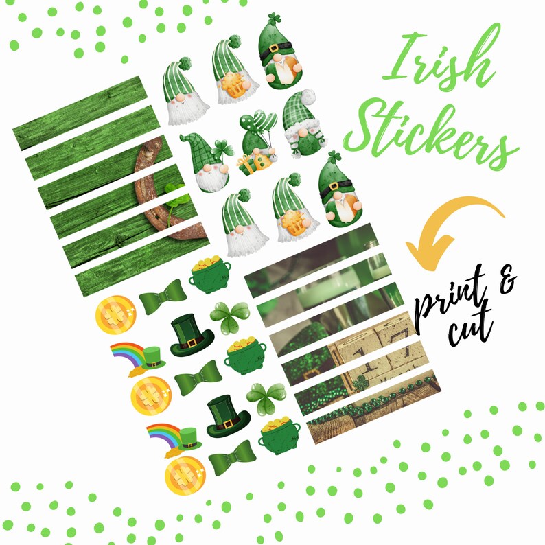 Digital Download | Printable Planner Stickers | Irish Stickers ...