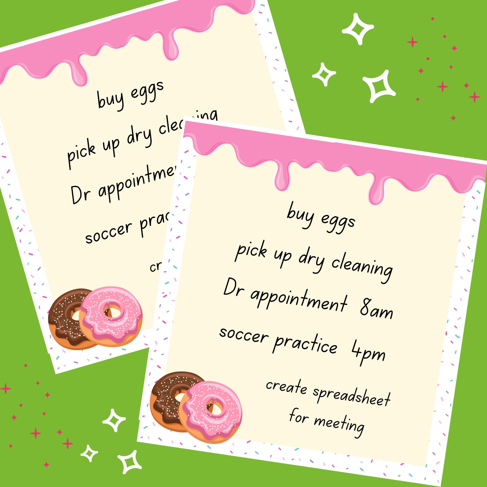 Donuts | Digital Download | Printable Notes | Printable Memo Sheet ...