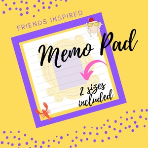 Friends Inspired | Digital Download | Printable Note | Printable Memo ...
