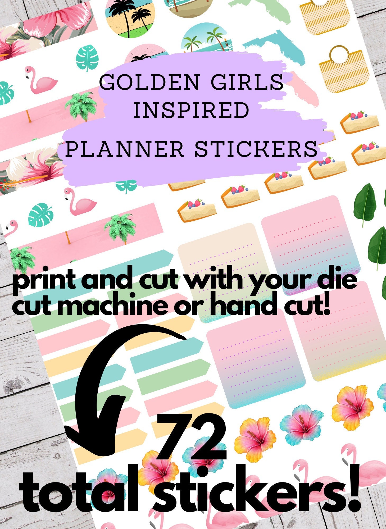 Golden Girls Inspired | Digital Download | Digital Stickers | Printable ...