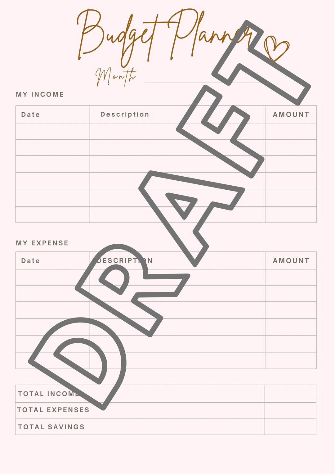 2024 Easy Simple Girl Boss Budget Expense Monthly Planner for Savings ...