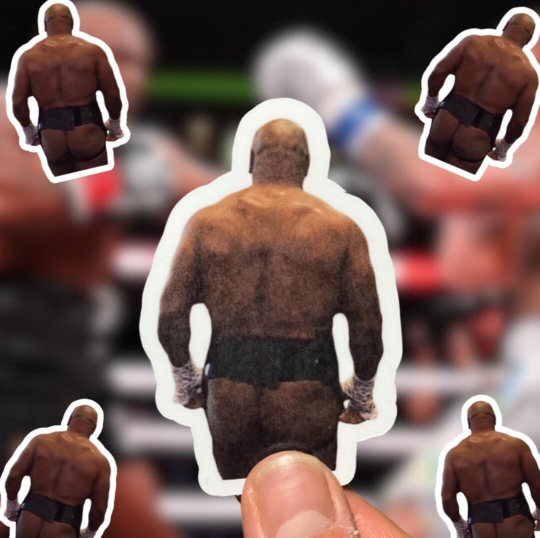 Mike Tyson Butt Sticker, Mike Tyson Sticker, Mike Tyson Matte Sticker ...