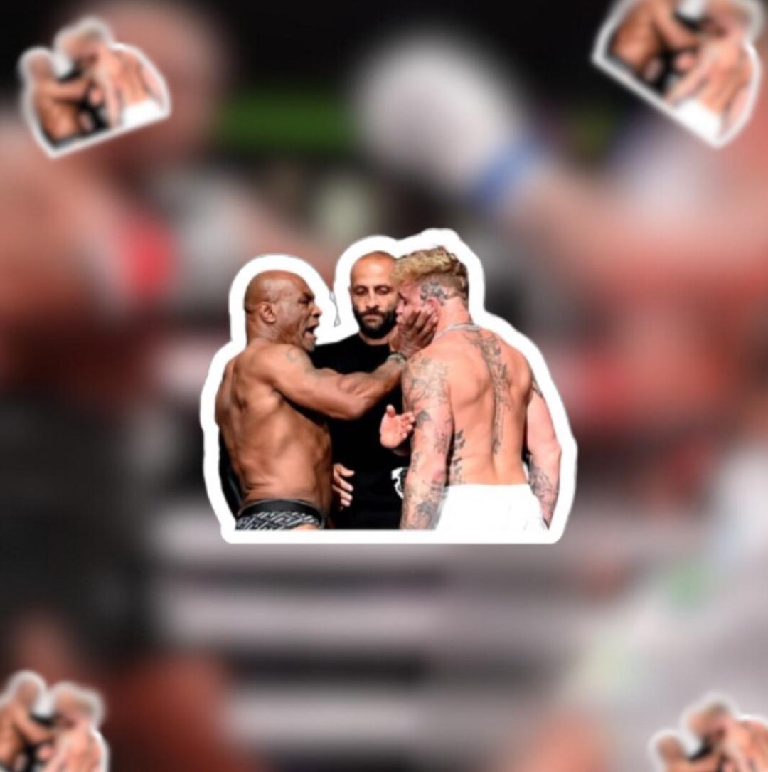 Mike Tyson Slapping Jake Paul, Paultyson, Mike Tyson Sticker, Funny ...