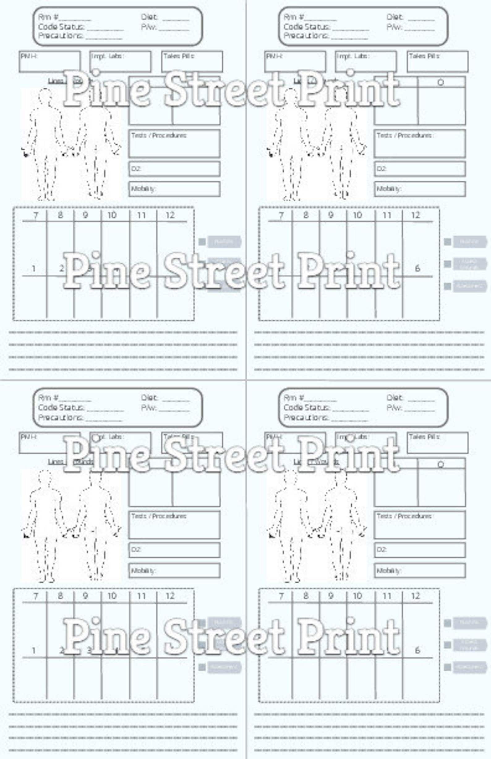 Four Patient Brain Sheet - Etsy
