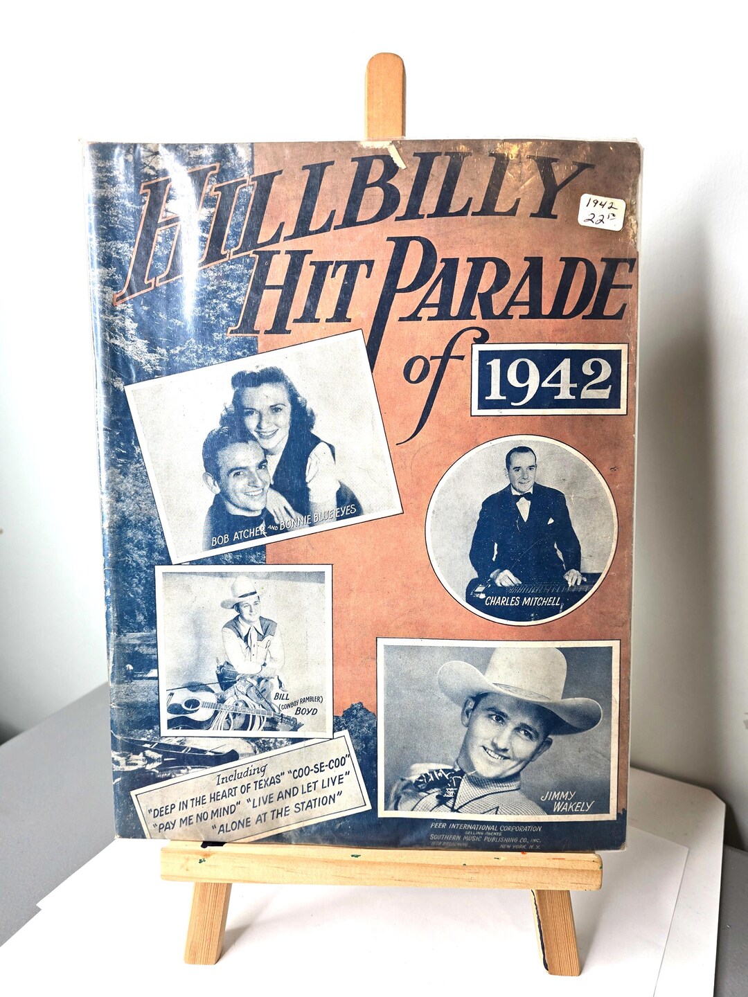 1942 Hillbilly Hit Parade Song Book Words and Music - Etsy