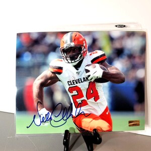 Nick Chubb Autograph NFL Football Photo Certified - Etsy