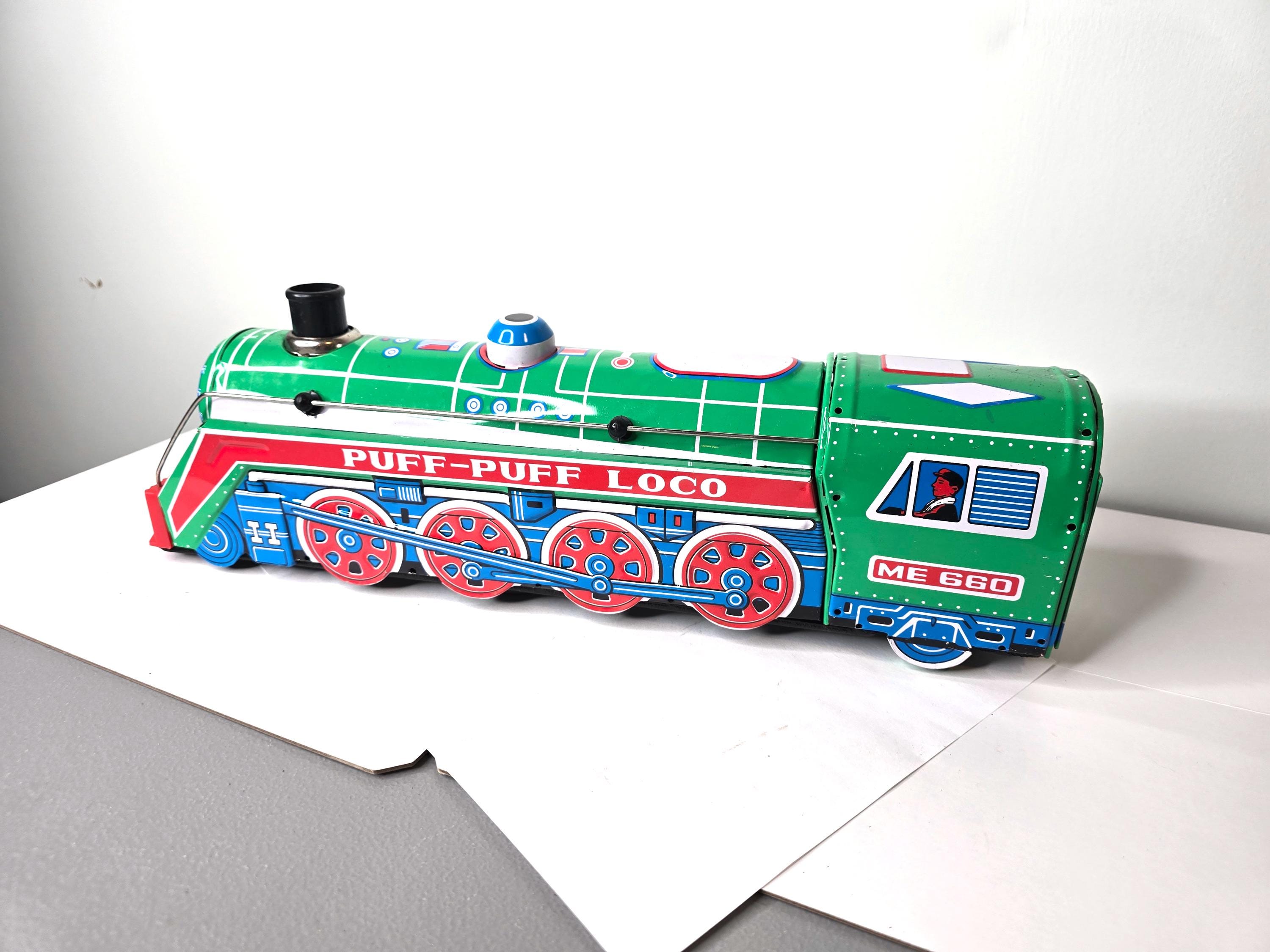 1960s Puff Puff Loco Tin Toy Train ME 660 - Etsy