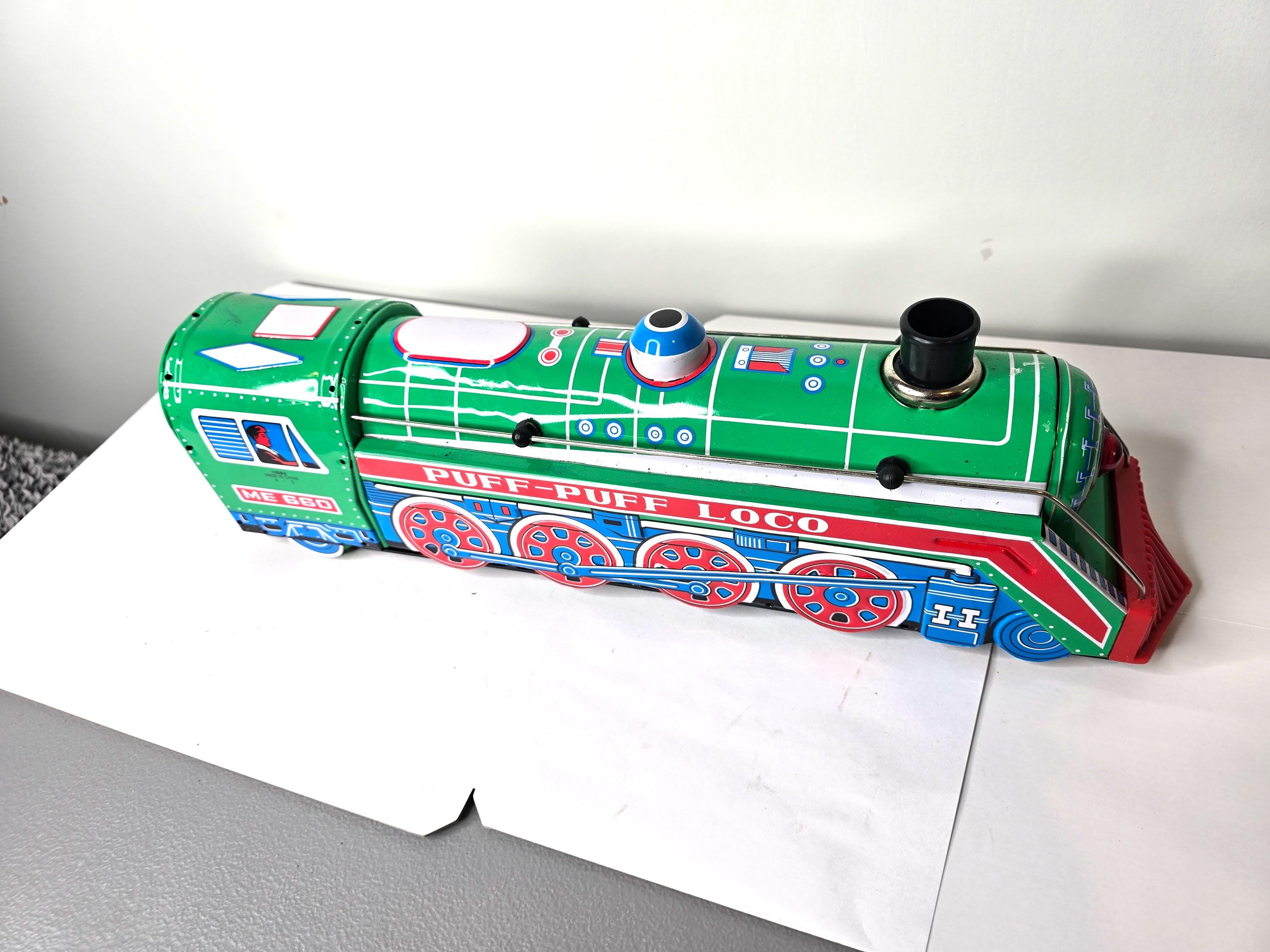 1960s Puff Puff Loco Tin Toy Train ME 660 - Etsy