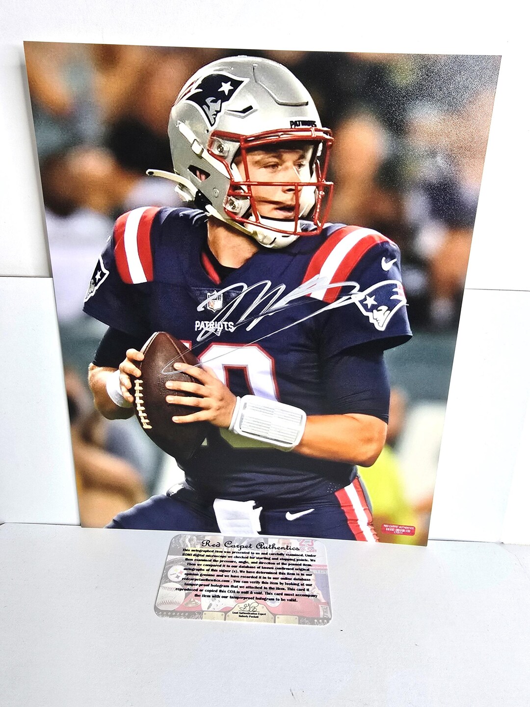 Mac Jones Autograph NFL Football Photo - Etsy