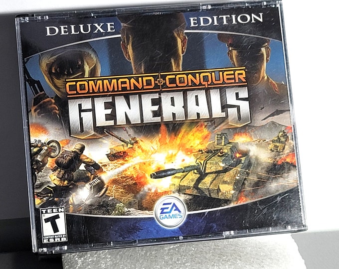 Vintage Command Conquer Generals Deluxe Edition 4 Gaming Windows PC CD ...