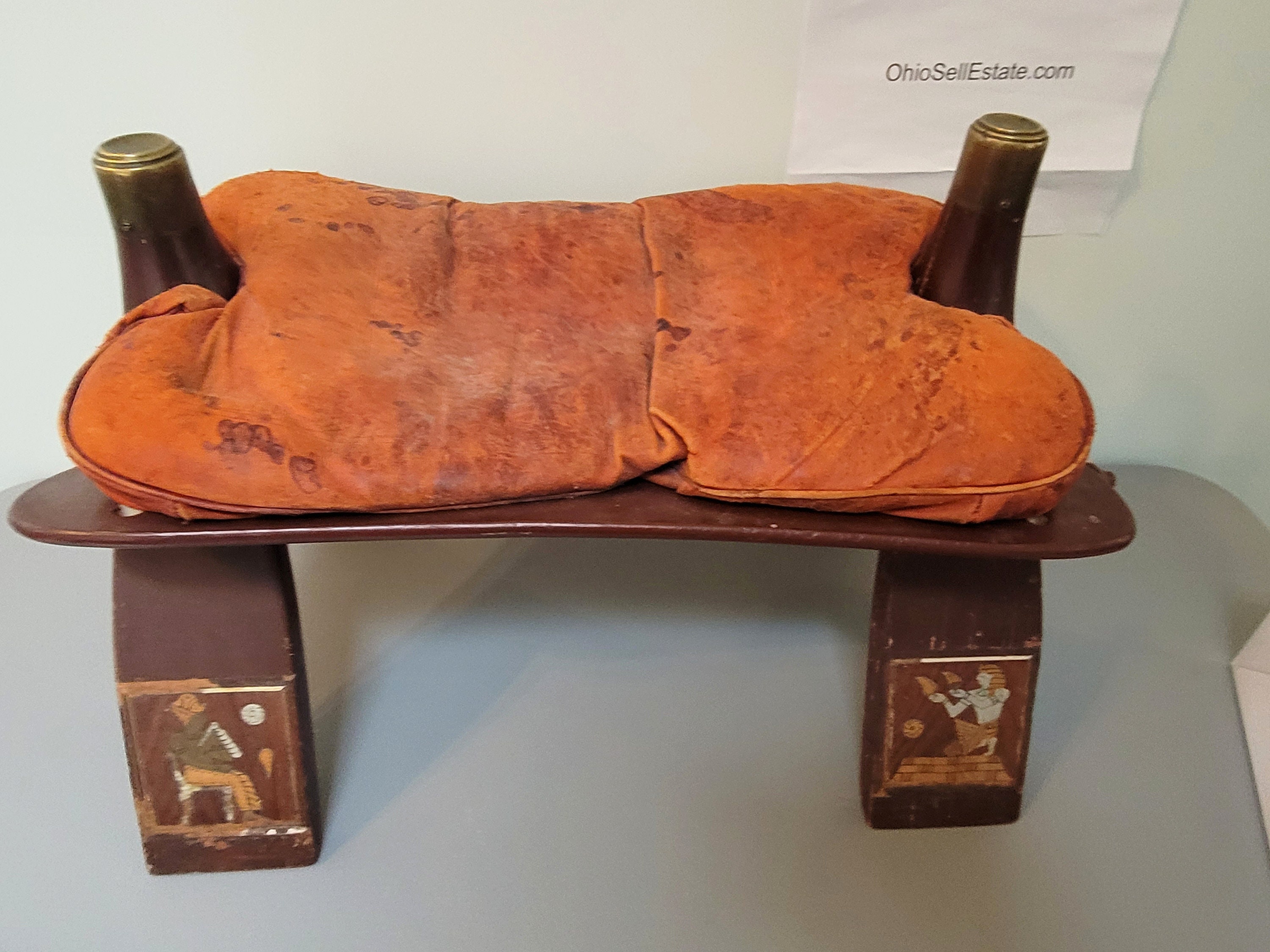 Antique Egyptian Camel Saddle Leather Seat Wood Frame - Etsy
