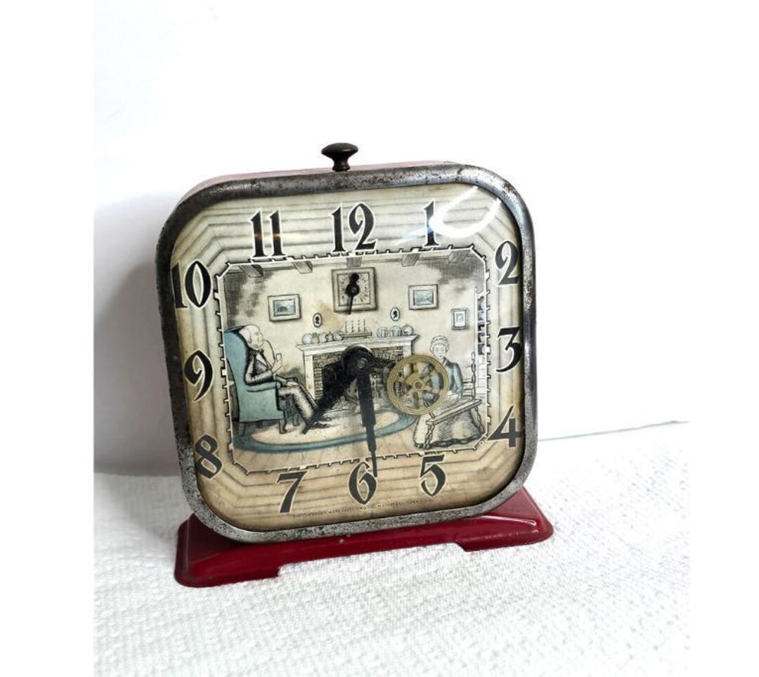 1940s Lux Spinning Wheel Alarm Clock - Etsy