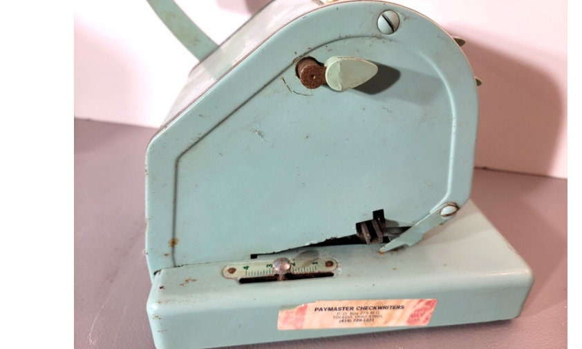 Vintage Paymaster Check Embosser Series X-550 - Etsy