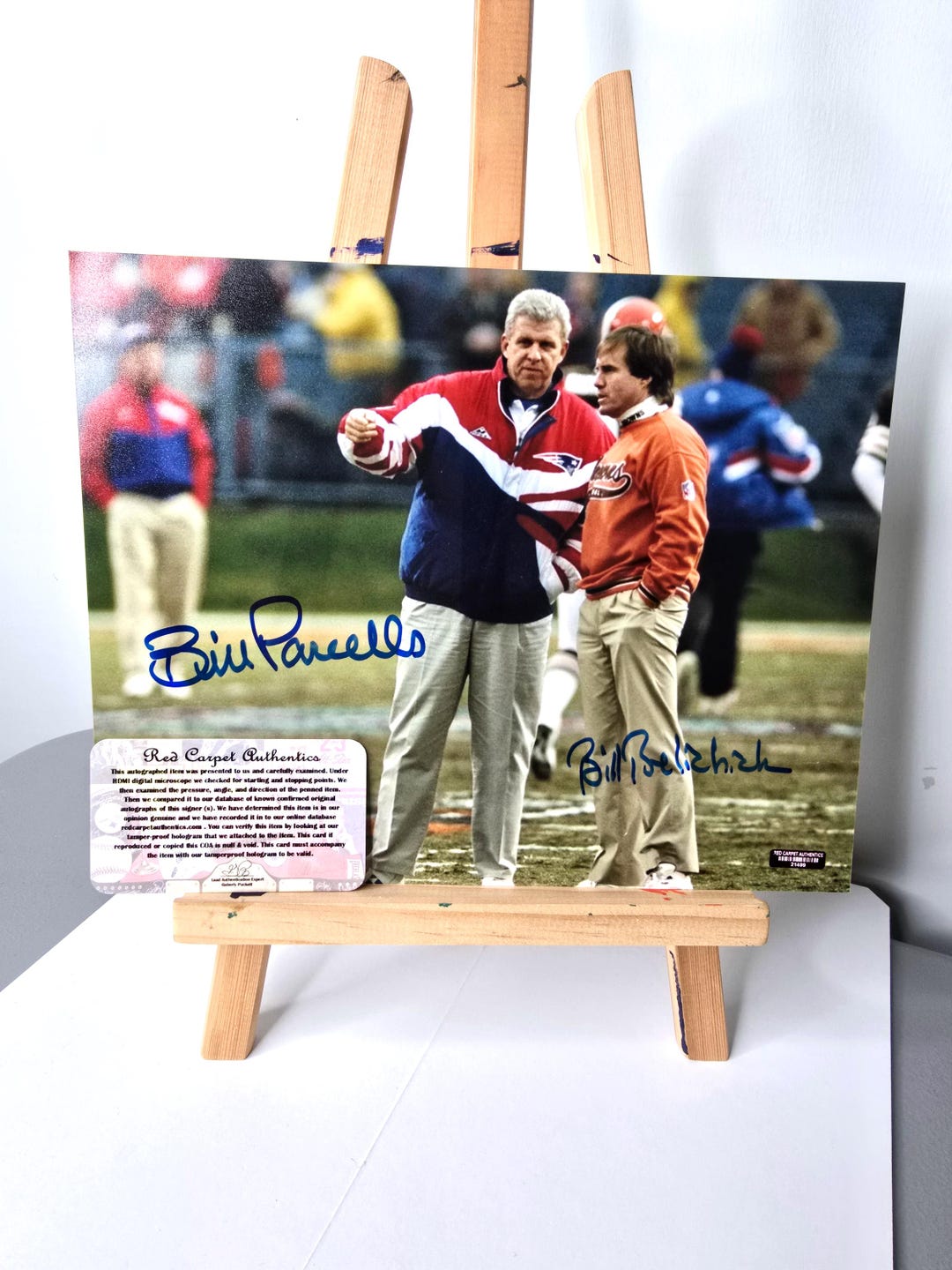 Bill Belichick Bill Parcells Autograph Photo NFL Football Memorabilia ...