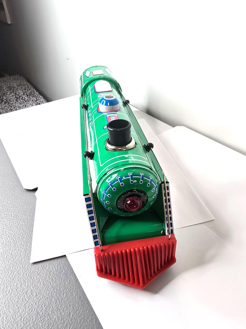 1960s Puff Puff Loco Tin Toy Train ME 660 - Etsy