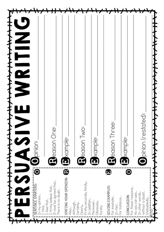 Hojas De Trabajo De Escritura Persuasiva Español