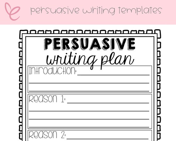 Persuasive Writing Templates | Etsy