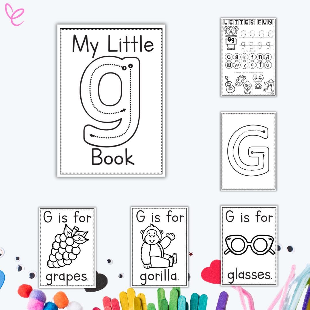 Letter G | Letter G Worksheets | Letter G Phonics | Kindergarten Letter ...