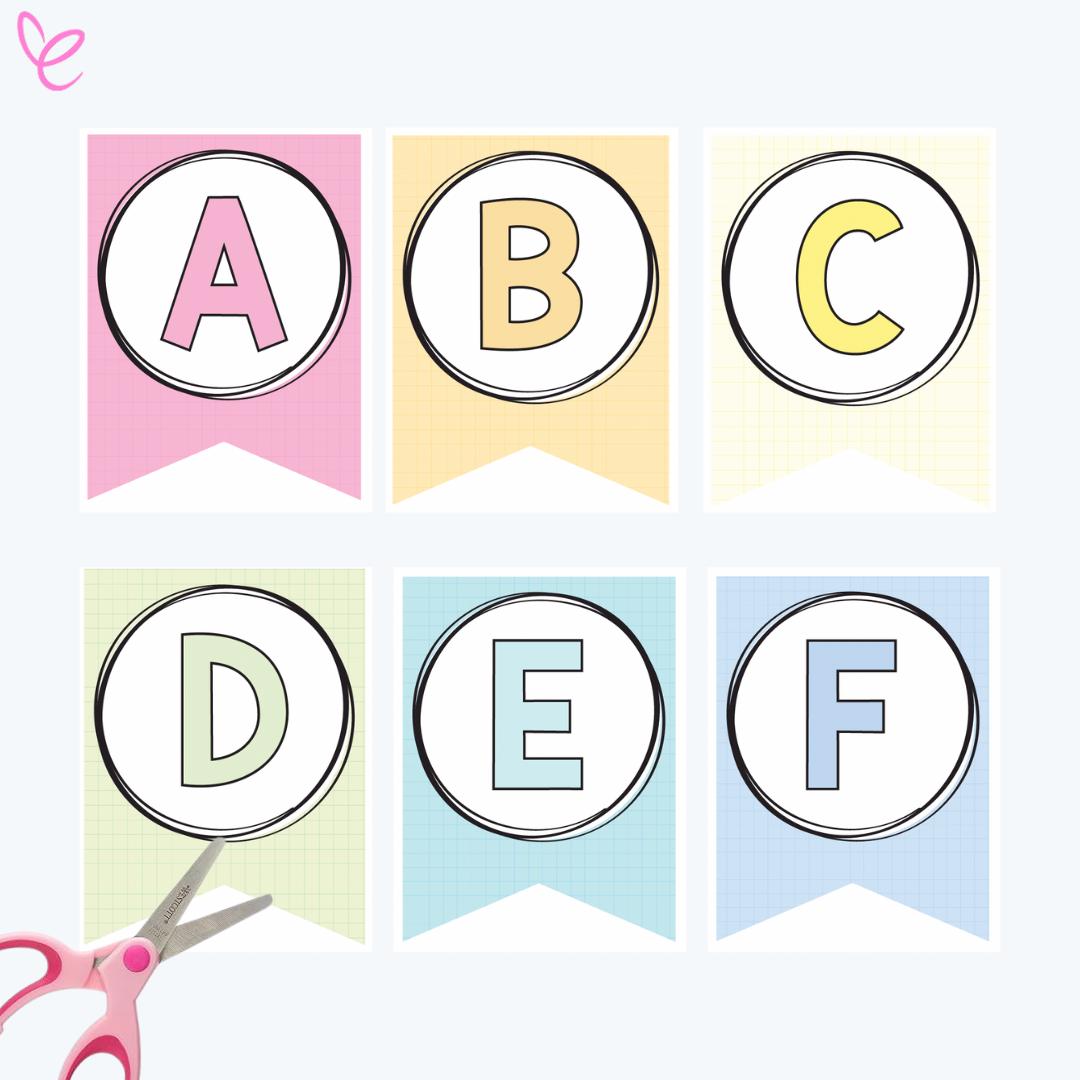 Alphabet Bunting Gentle Decor | Alphabet Bunting | Classroom Decor ...